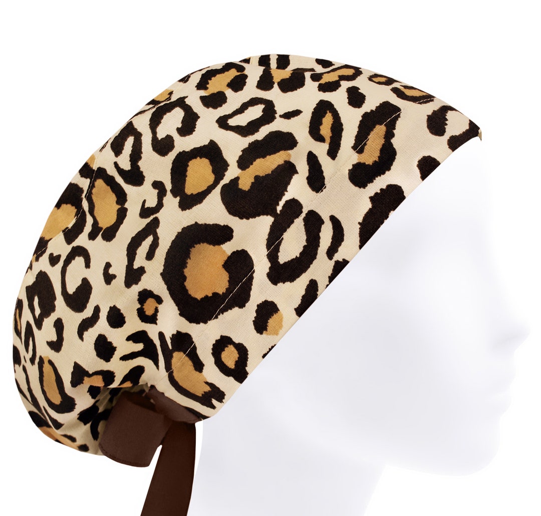 Scrub Hat, Scrub Cap, Scrub Hats for Women, Leopard Surgery Caps - Etsy