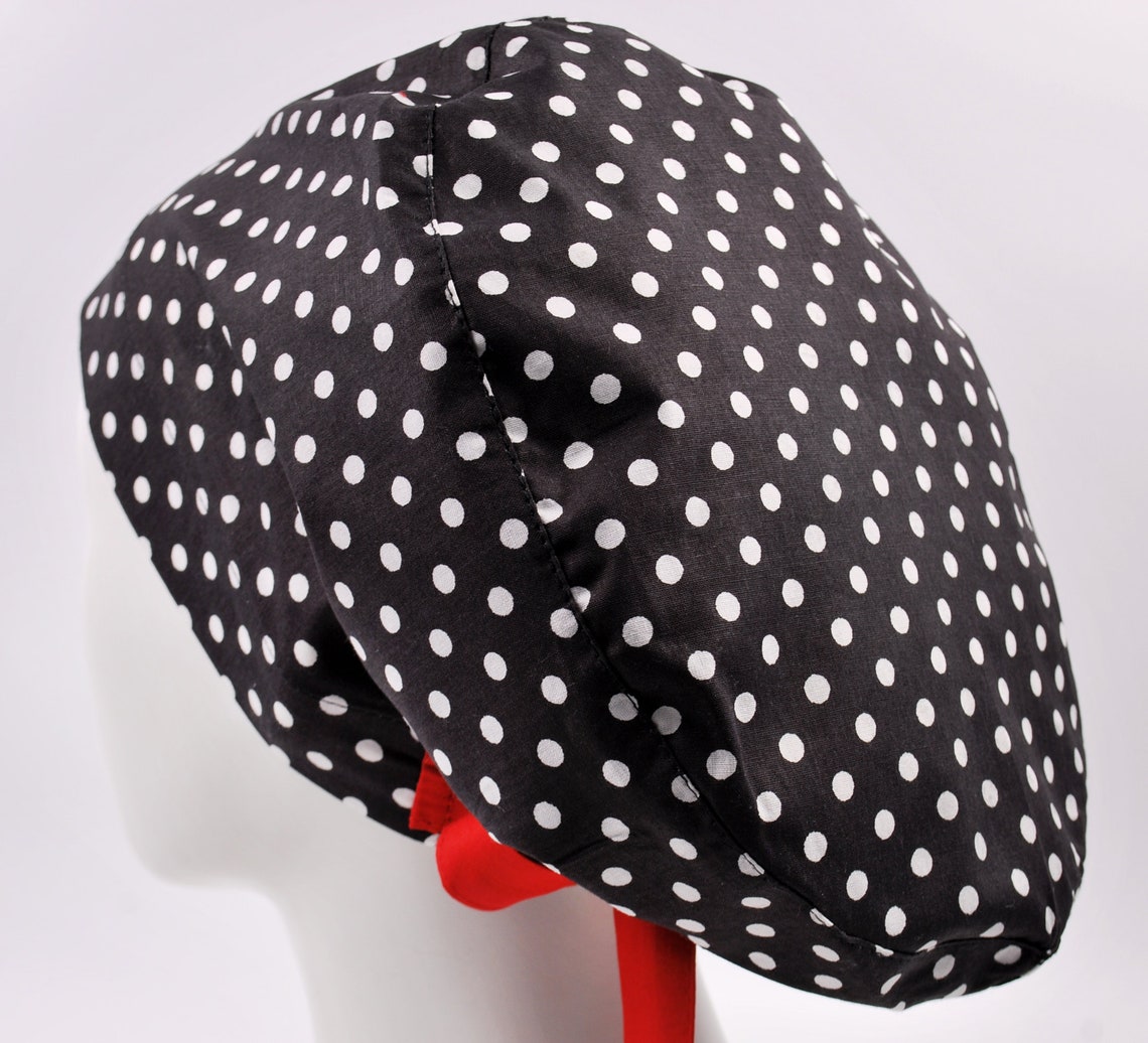 Surgery caps scrub hat surgical cap polka dot scrub hats | Etsy