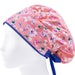 Surgical Cap Women, Scrub Hats, Surgery Caps, Nurse Hat, Floral Pink - Etsy