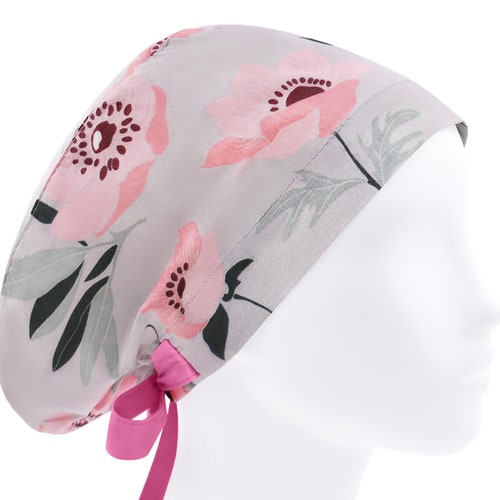 Scrub Cap Surgical Scrub Hat Surgery Caps Scrub Hats Rose Etsy