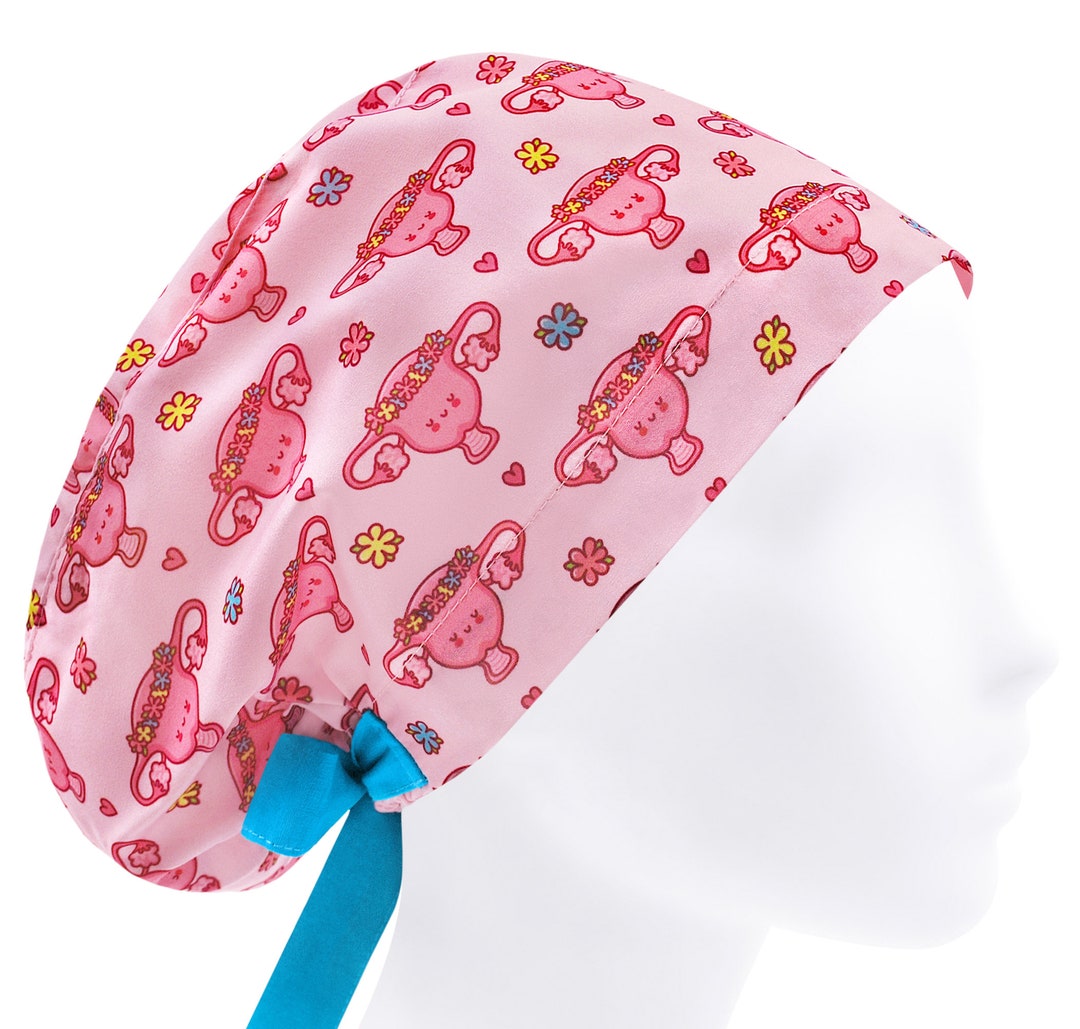 Nurse Cap Scrub Caps Surgical Cap Women Scrub Hat Ob Gyn Uterus