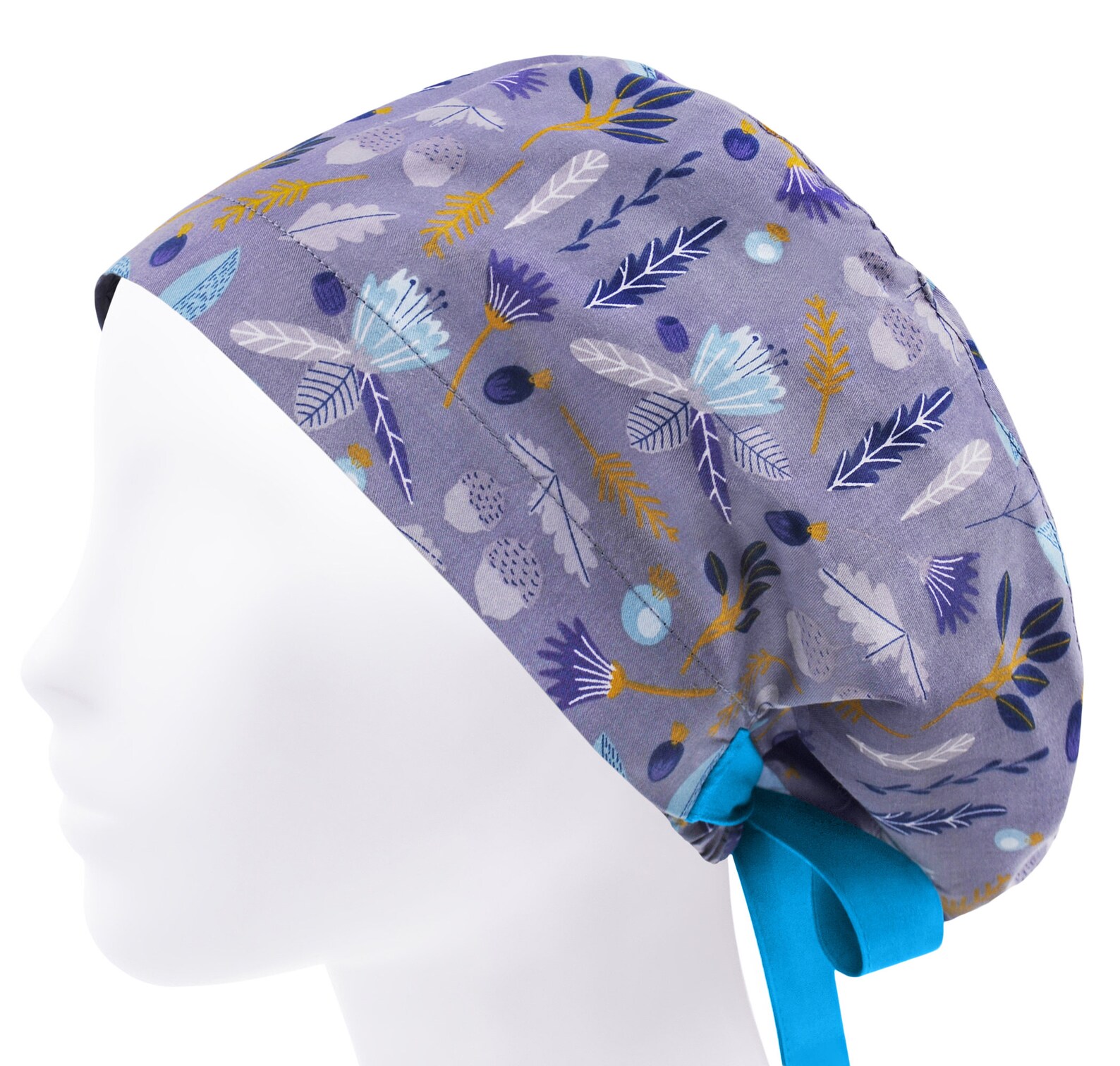 Scrub Caps Scrub Hat Acorn Surgical Cap Leaves Womens Scrub - Etsy