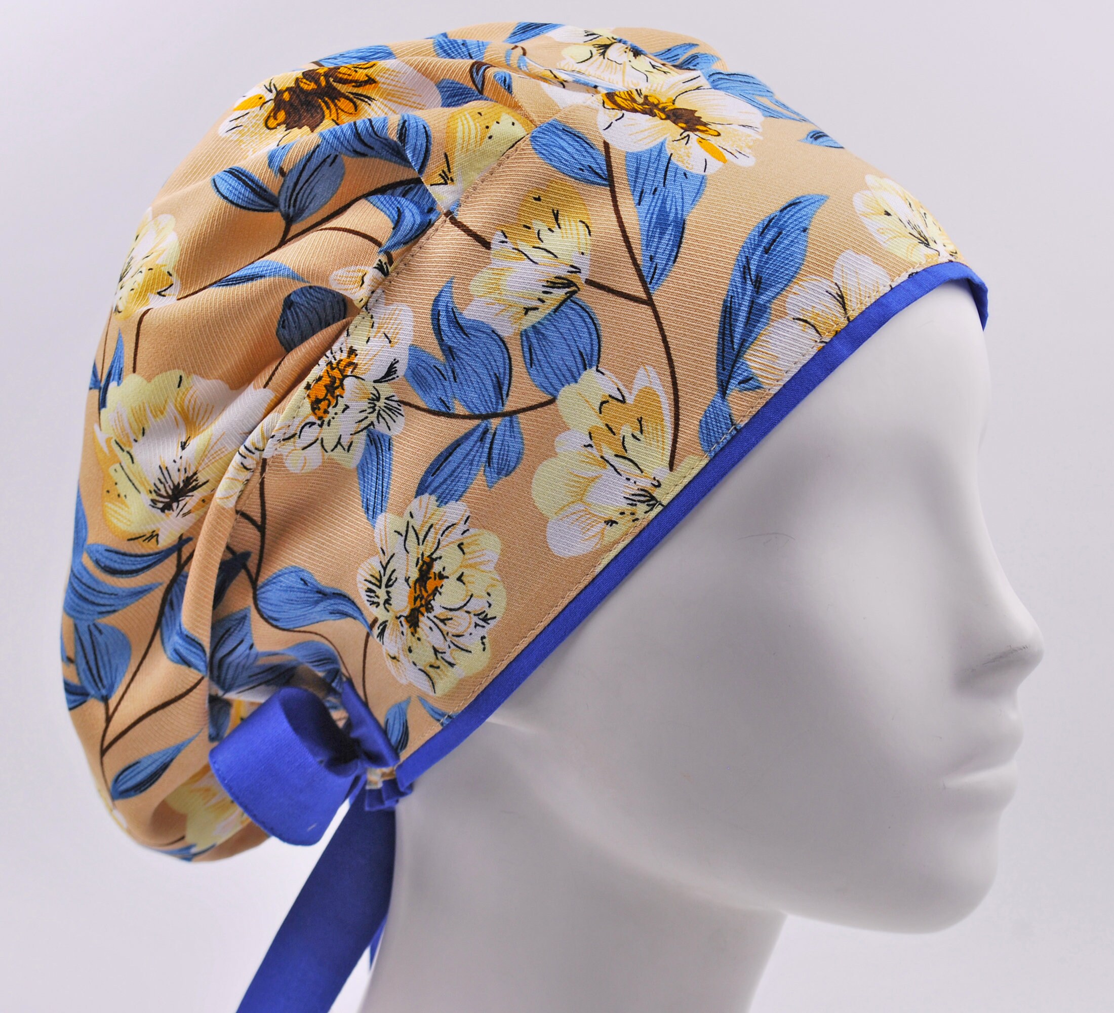 Surgical cap women scrub hats surgery caps nurse hat beige | Etsy