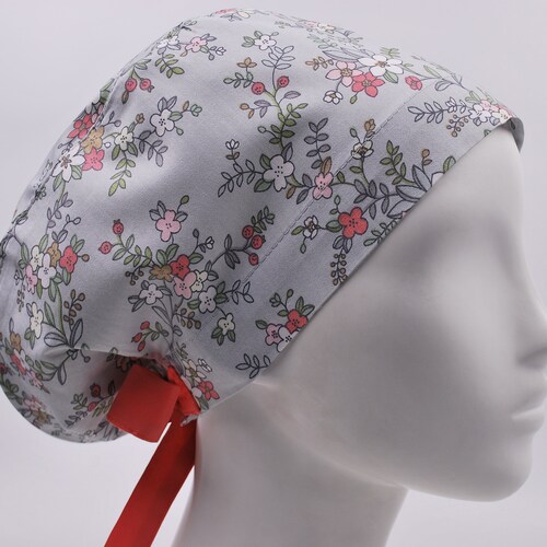 Scrub Cap Surgical Scrub Hat Surgery Caps Scrub Hats Rose Etsy