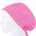 Adjustable Womens Surgery Scrub Cap, Cotton Solid Plain Pink Euro Nurse ...