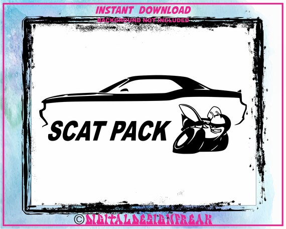 Scat Pack Cut Files EPS SVG PNG Vector | Etsy