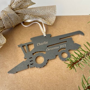 Combine Harvester Ornament, Christmas Ornament, Country Decor ...