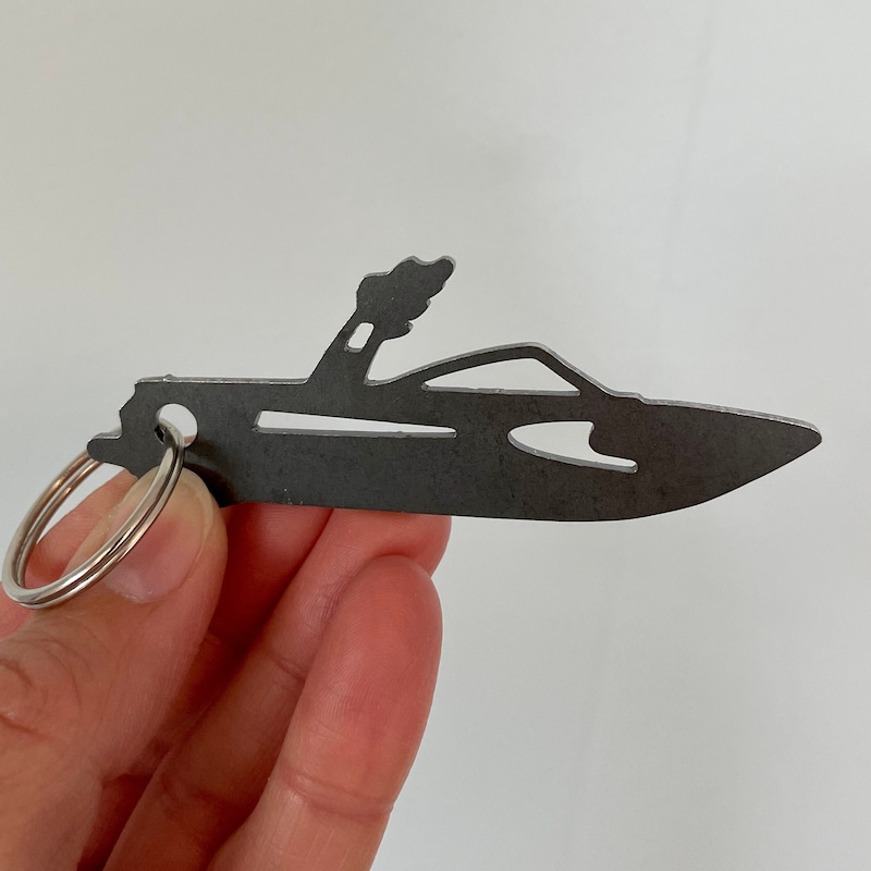 Floating Boat Key Keychain - Etsy