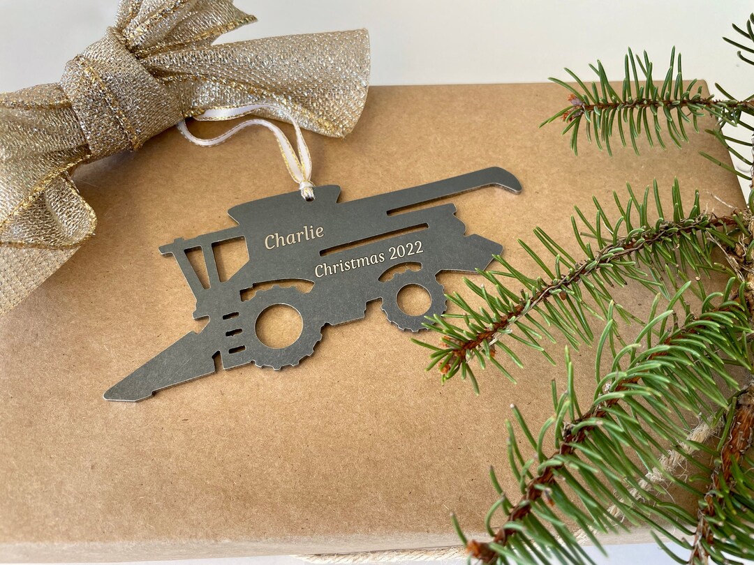 Combine Harvester Ornament, Christmas Ornament, Country Decor ...