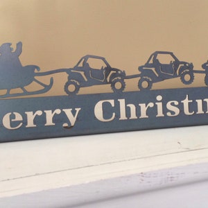 UTV Christmas With Santa and Sleigh Sxs Side by Side - Etsy