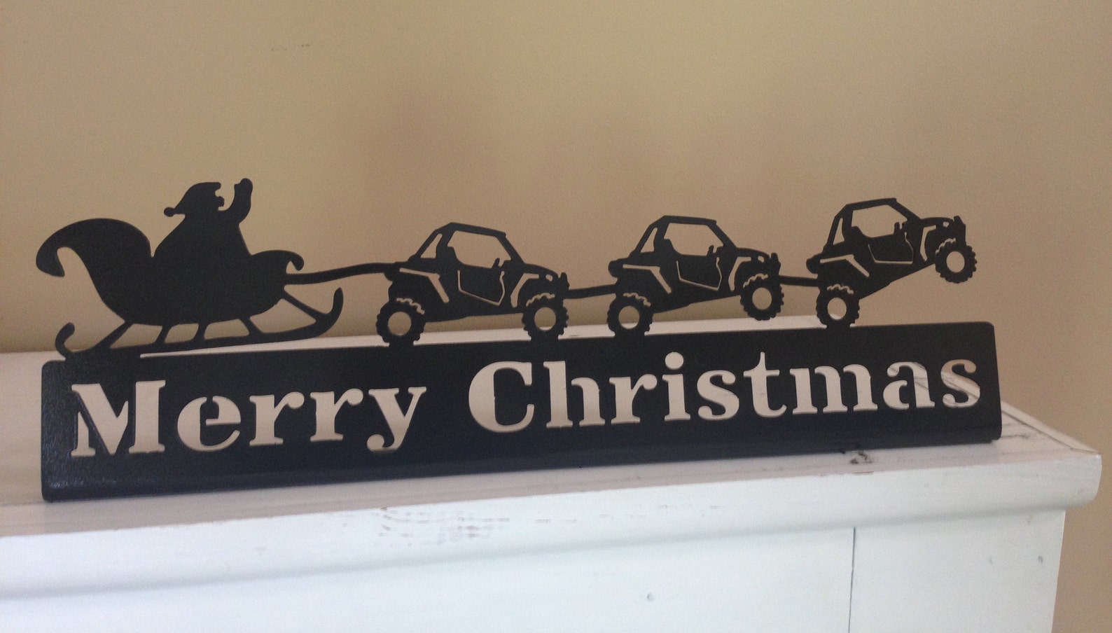 UTV Christmas With Santa and Sleigh Sxs Side by Side - Etsy