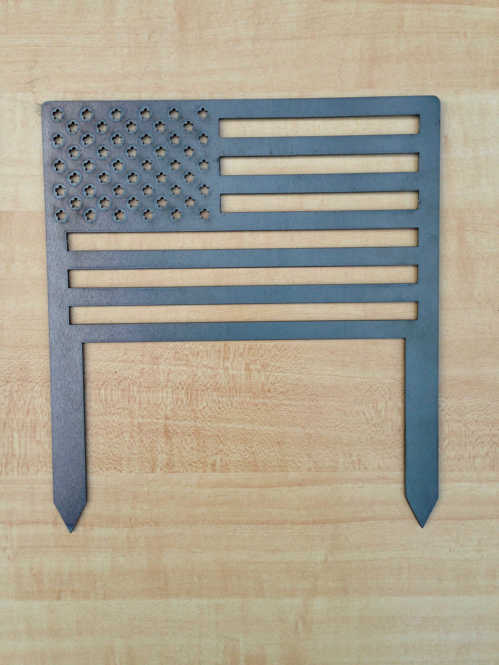 American Flag Metal Yard Sign, Garden Flag - Etsy