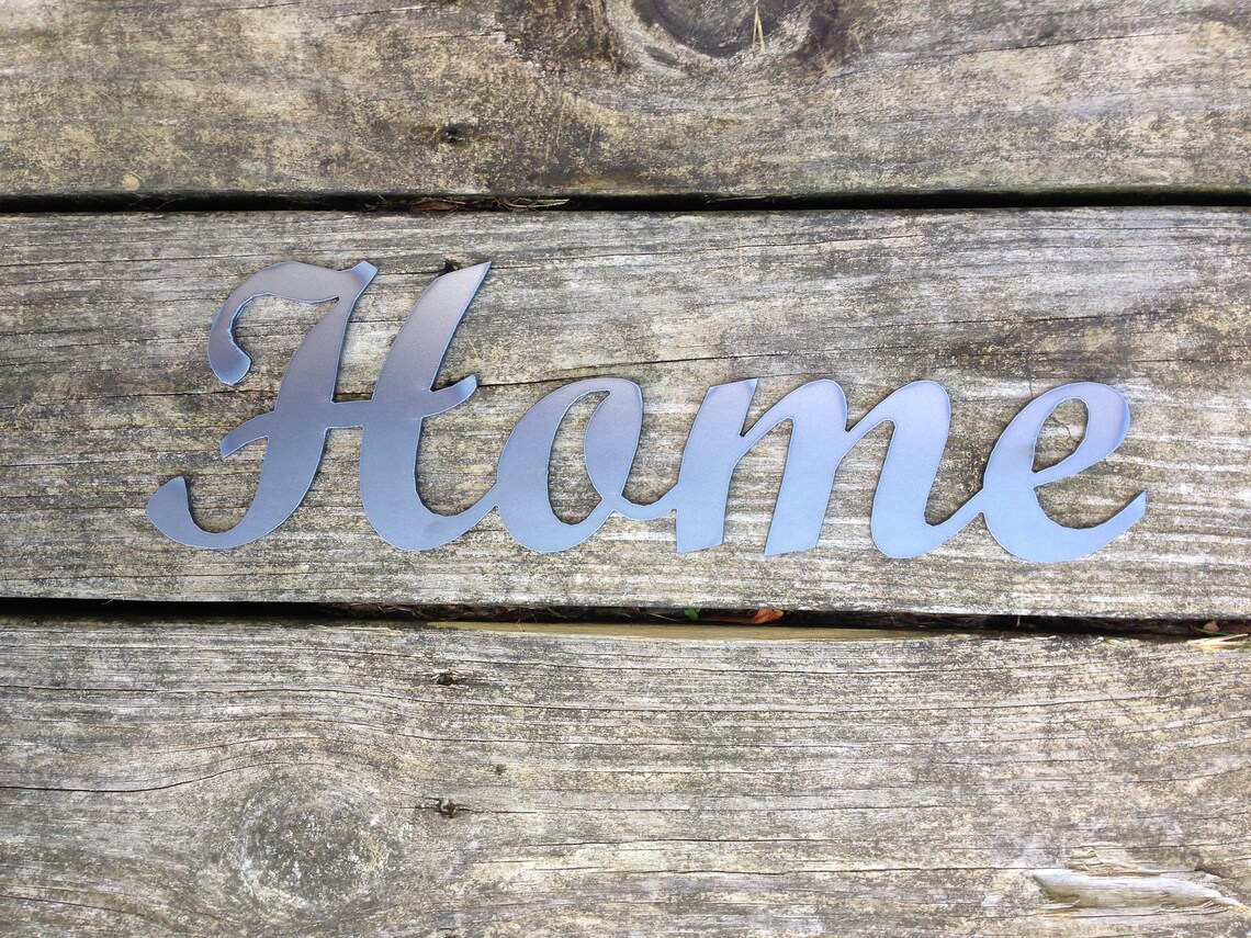 HOME Sign Metal Letters - Etsy
