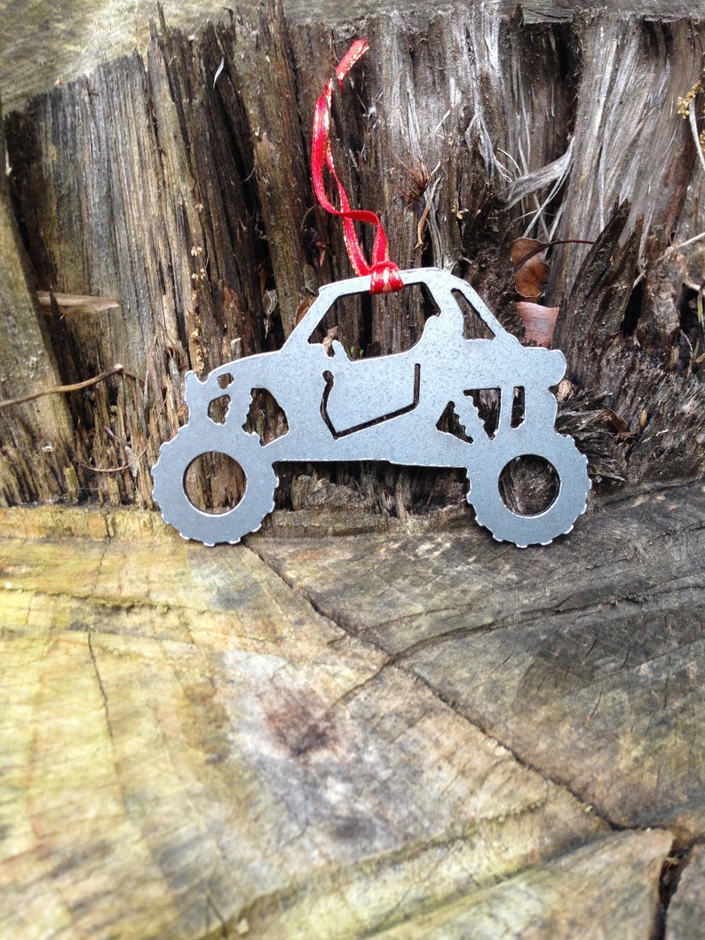 UTV Metal Christmas Ornament Lifted Side by Side | Etsy