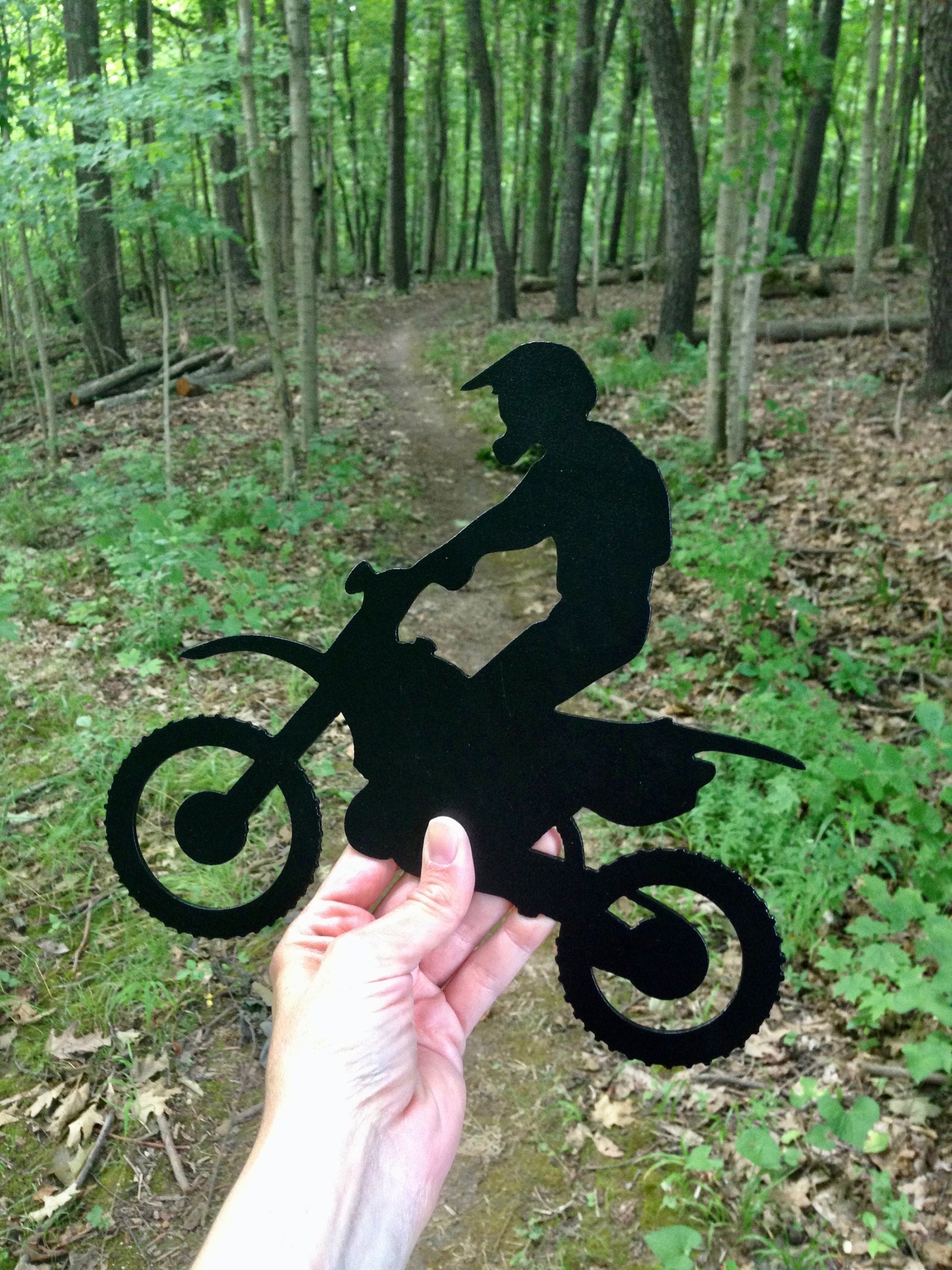 Dirt Bike With Rider Metal Wall Decor - Etsy