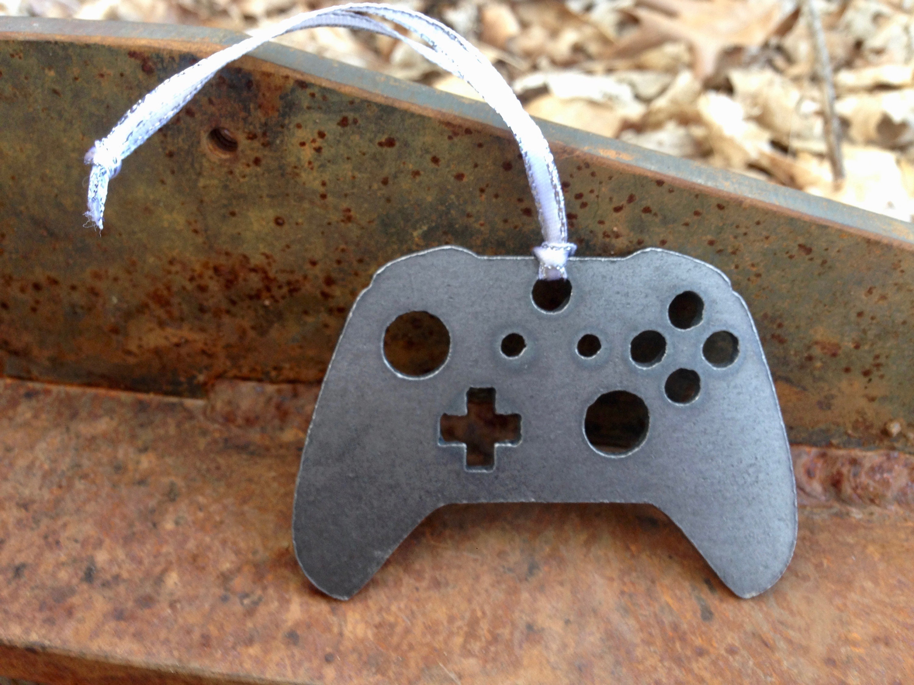 Video Gamer Ornament Video Game Controller Metal Ornament | Etsy