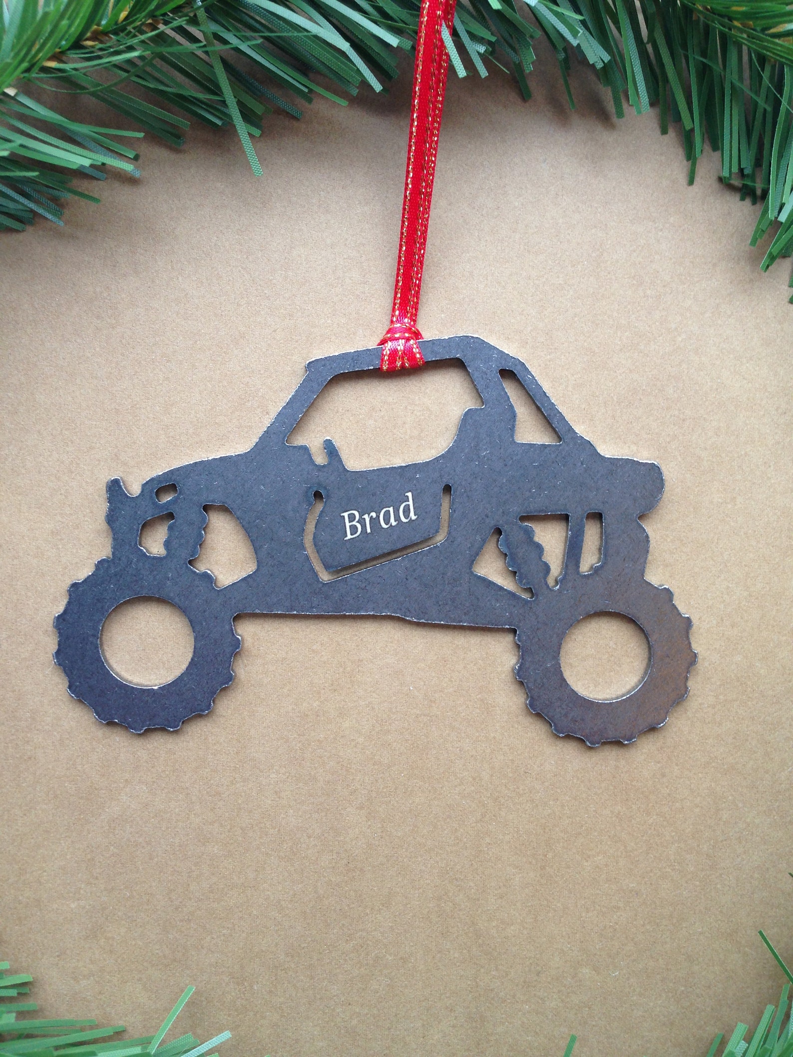 UTV Metal Christmas Ornament Lifted Side by Side | Etsy