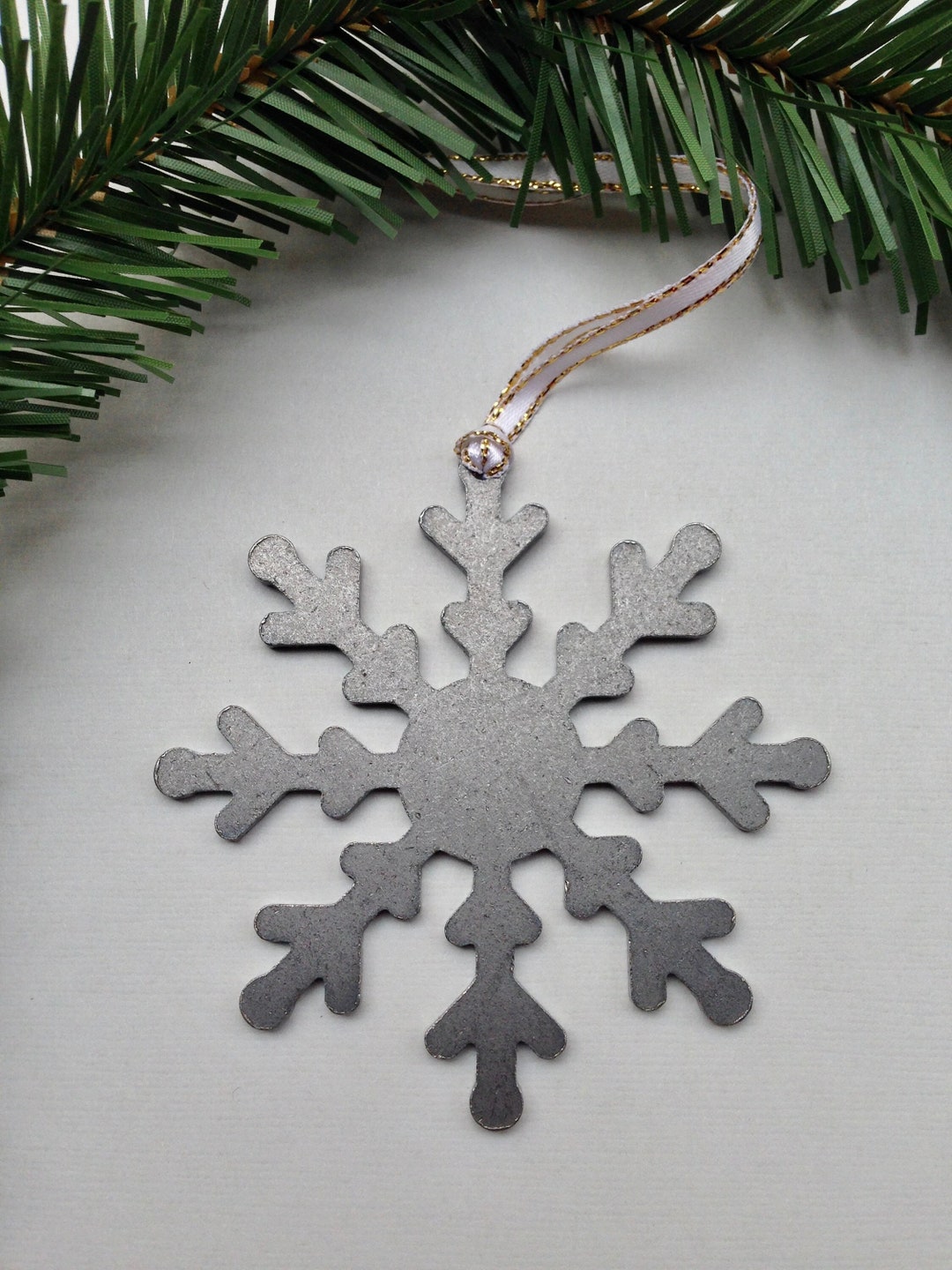 Snowflake Ornament, Metal Christmas Ornament, Personalized Gift - Etsy