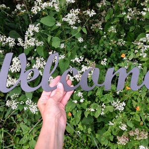 Welcome Sign Metal Letters - Etsy