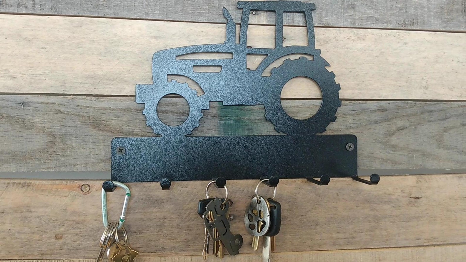 Farm Tractor Key Holder, Personalized Key Hooks - Etsy
