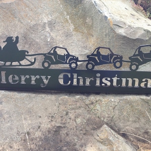 UTV Christmas With Santa and Sleigh Sxs Side by Side - Etsy