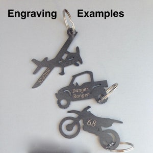 UTV Keychain, Backpack Charm, Zipper Pull, 2 Seater, Side by Side, SXS ...