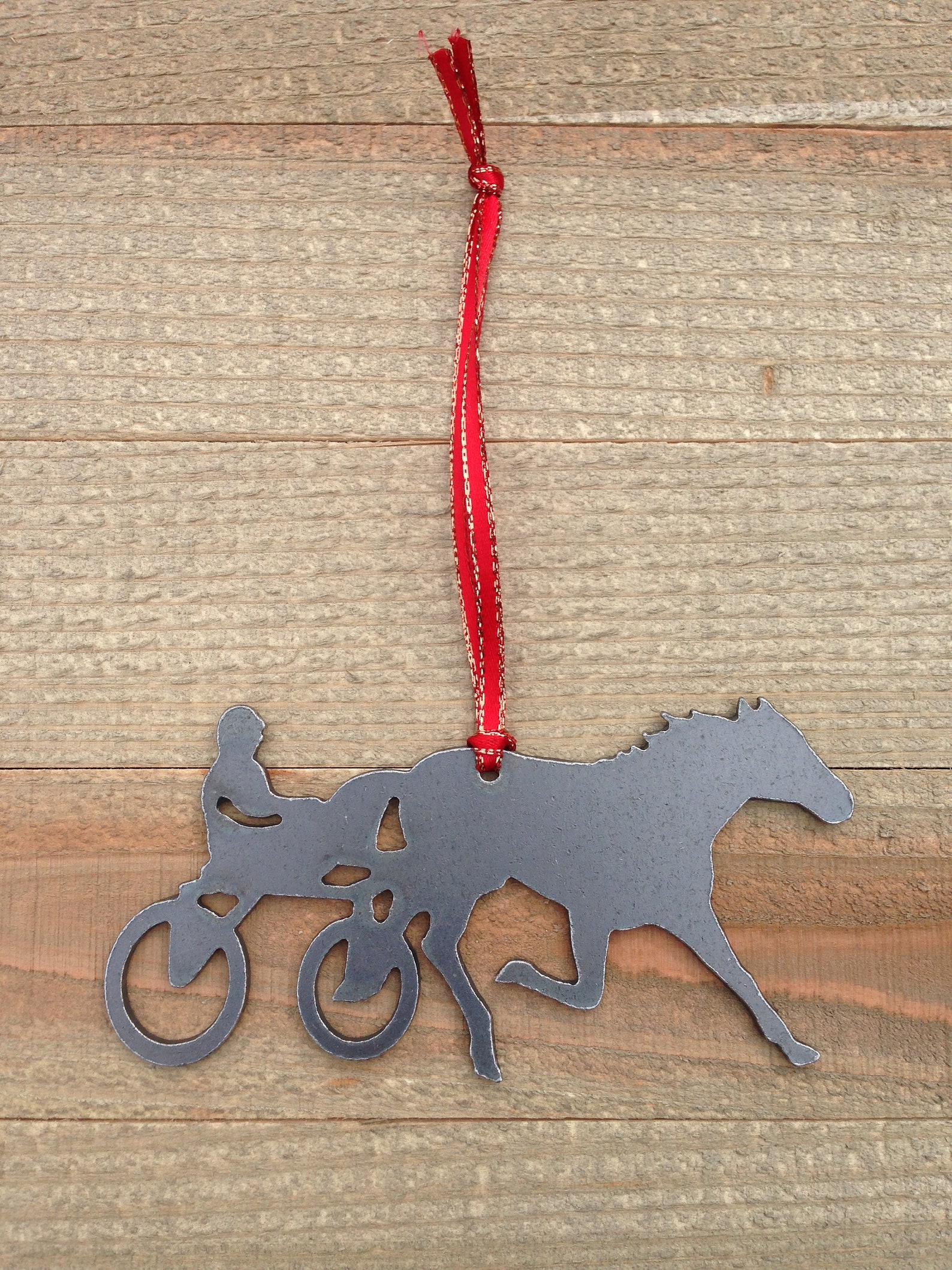 Harness Racing Metal Ornament Horse Racing Gifts Cart - Etsy