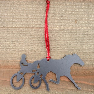 Harness Racing Metal Ornament, Horse Racing Gifts, Cart Racing ...