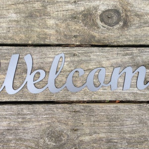 Welcome Sign Metal Letters - Etsy