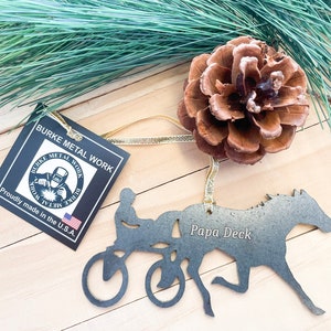 Harness Racing Metal Ornament, Horse Racing Gifts, Cart Racing ...