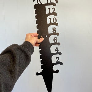 Snow Gauge, 12'', 24'', 36'', Metal Snow Ruler, Rounded Edges, Snowman ...