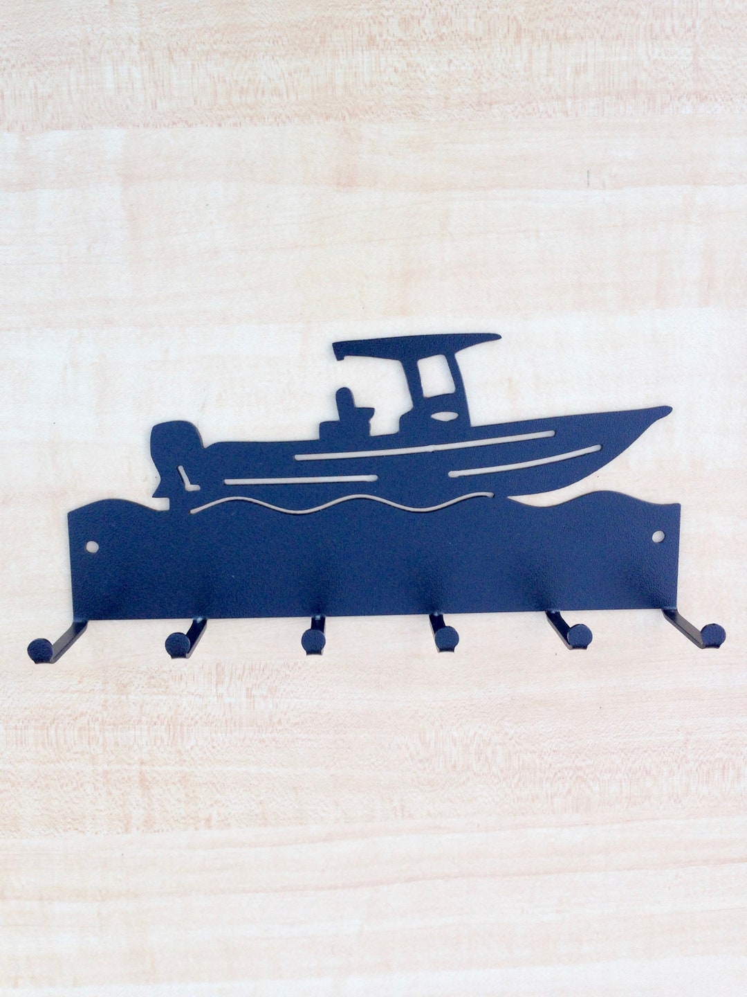 Center Console Boat Key Holder, Personalized Key Hooks - Etsy