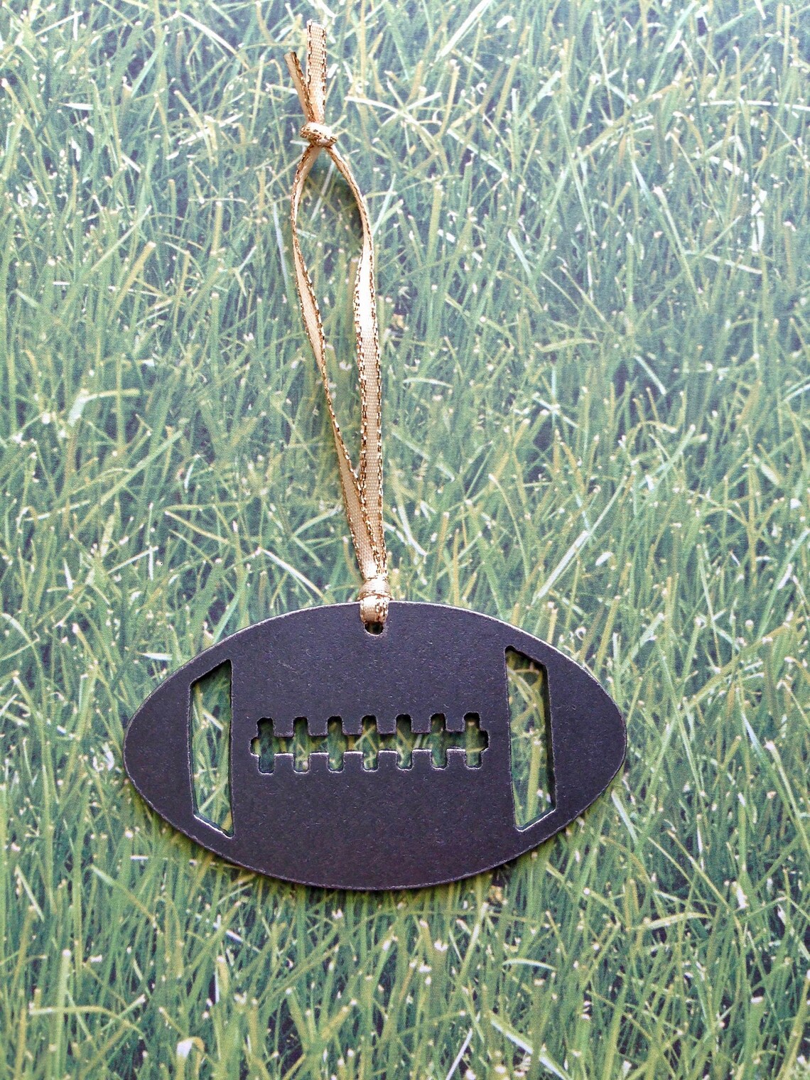 Football Ornament Metal Art Personalized Gift Christmas - Etsy