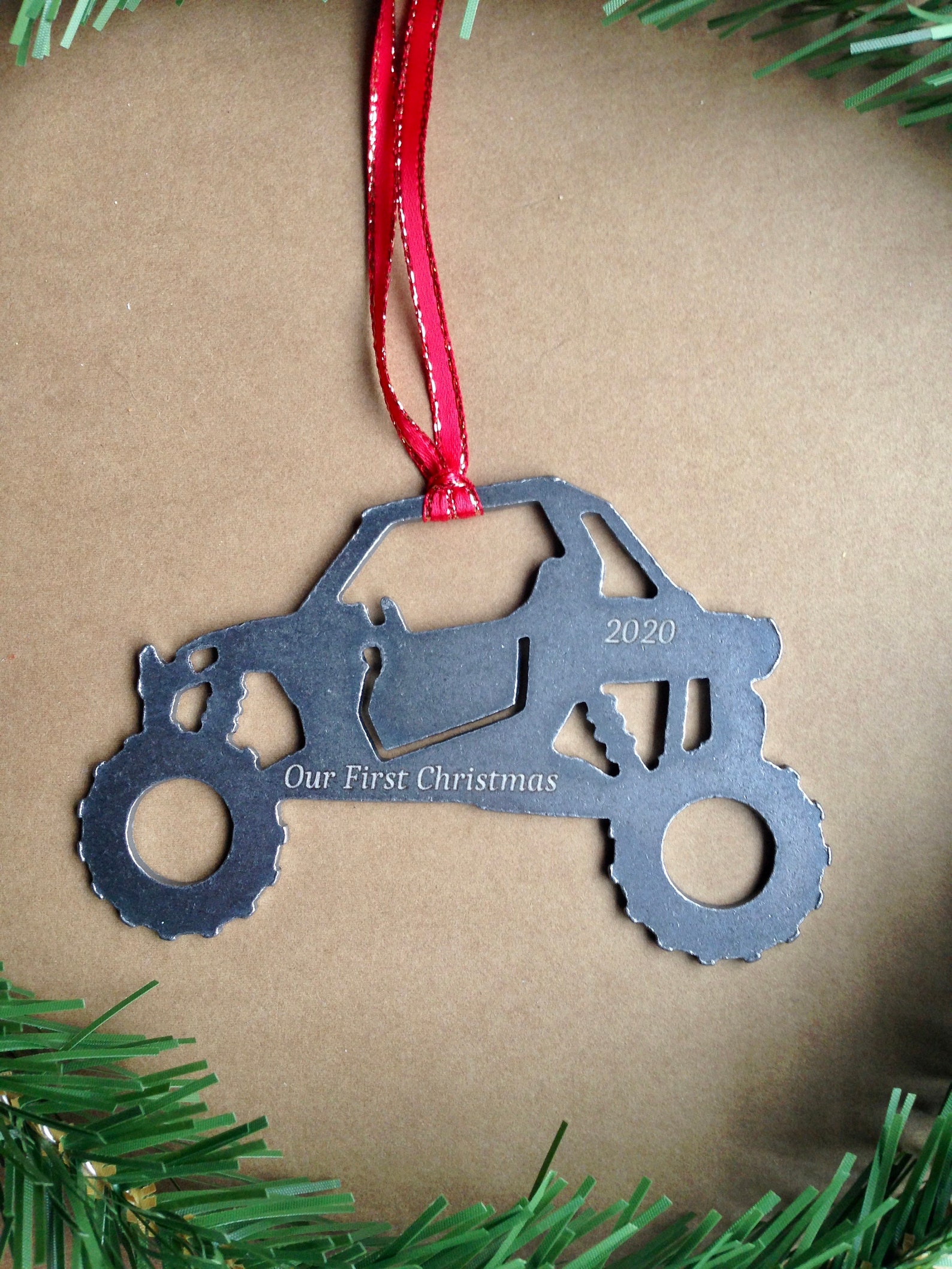 UTV Metal Christmas Ornament Lifted Side by Side | Etsy