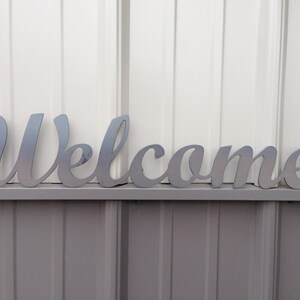 Welcome Sign Metal Letters - Etsy