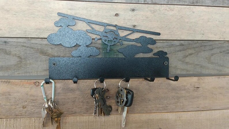 Airplane Key Holder Personalized Key Hooks Single Prop - Etsy