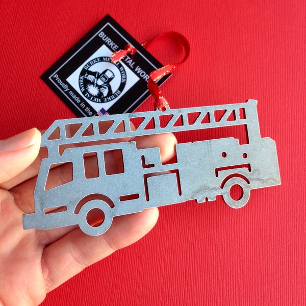 Fire Truck Ornament - Etsy