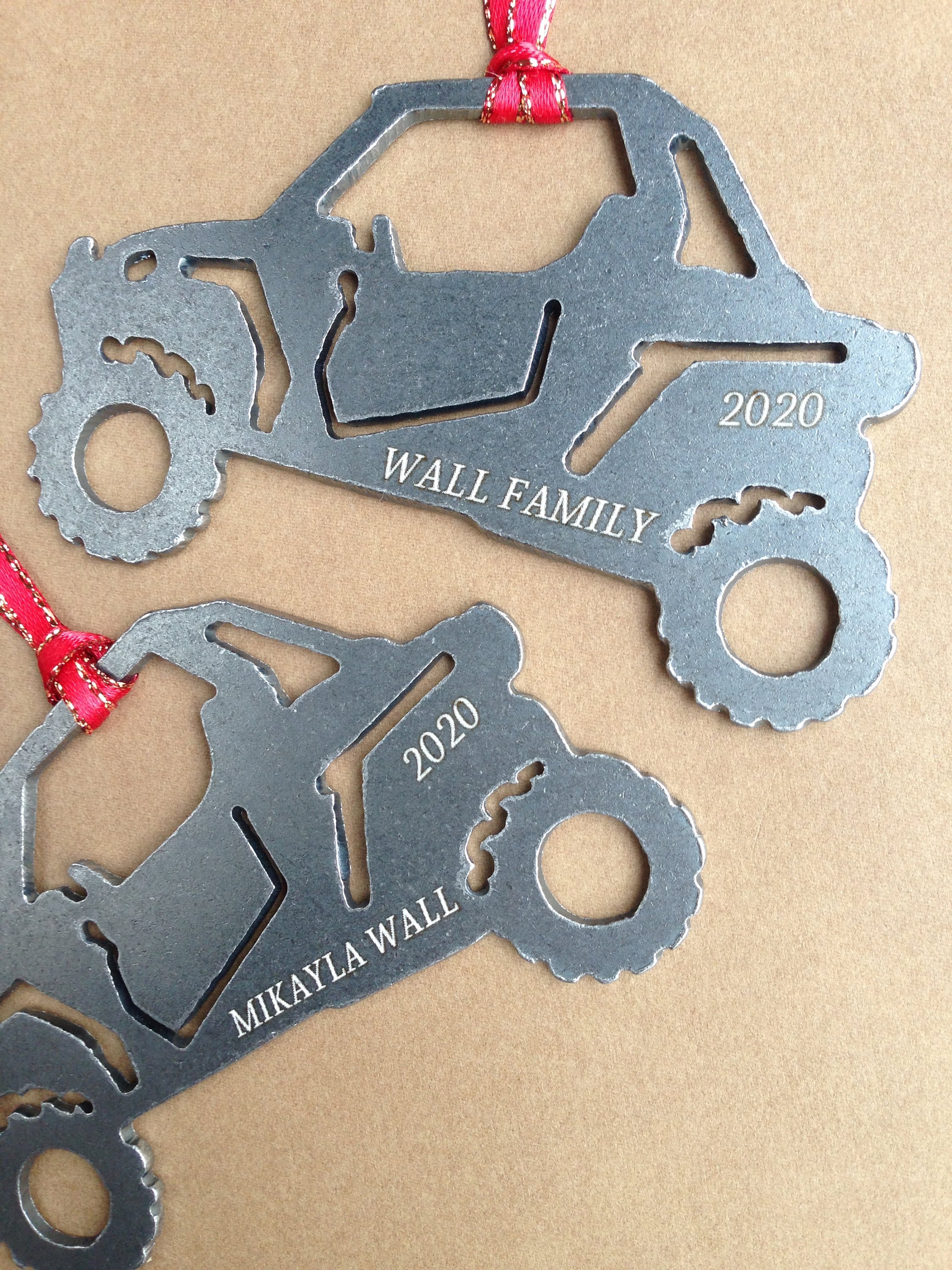 Metal UTV Christmas Ornament Side by Side Sxs - Etsy