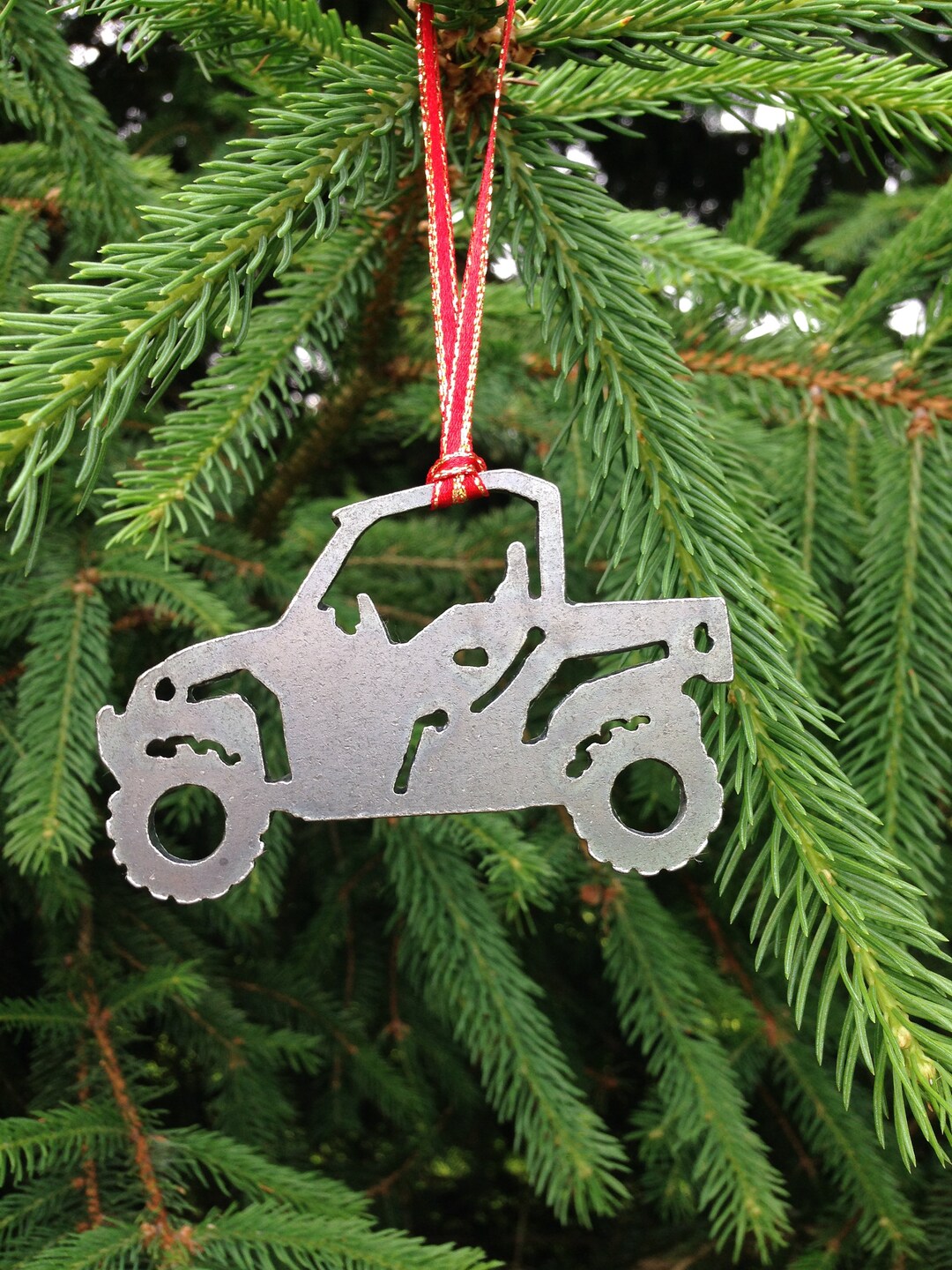 Metal UTV 2 Seater Sport Utility Christmas Ornament, Side by Side, Sxs ...