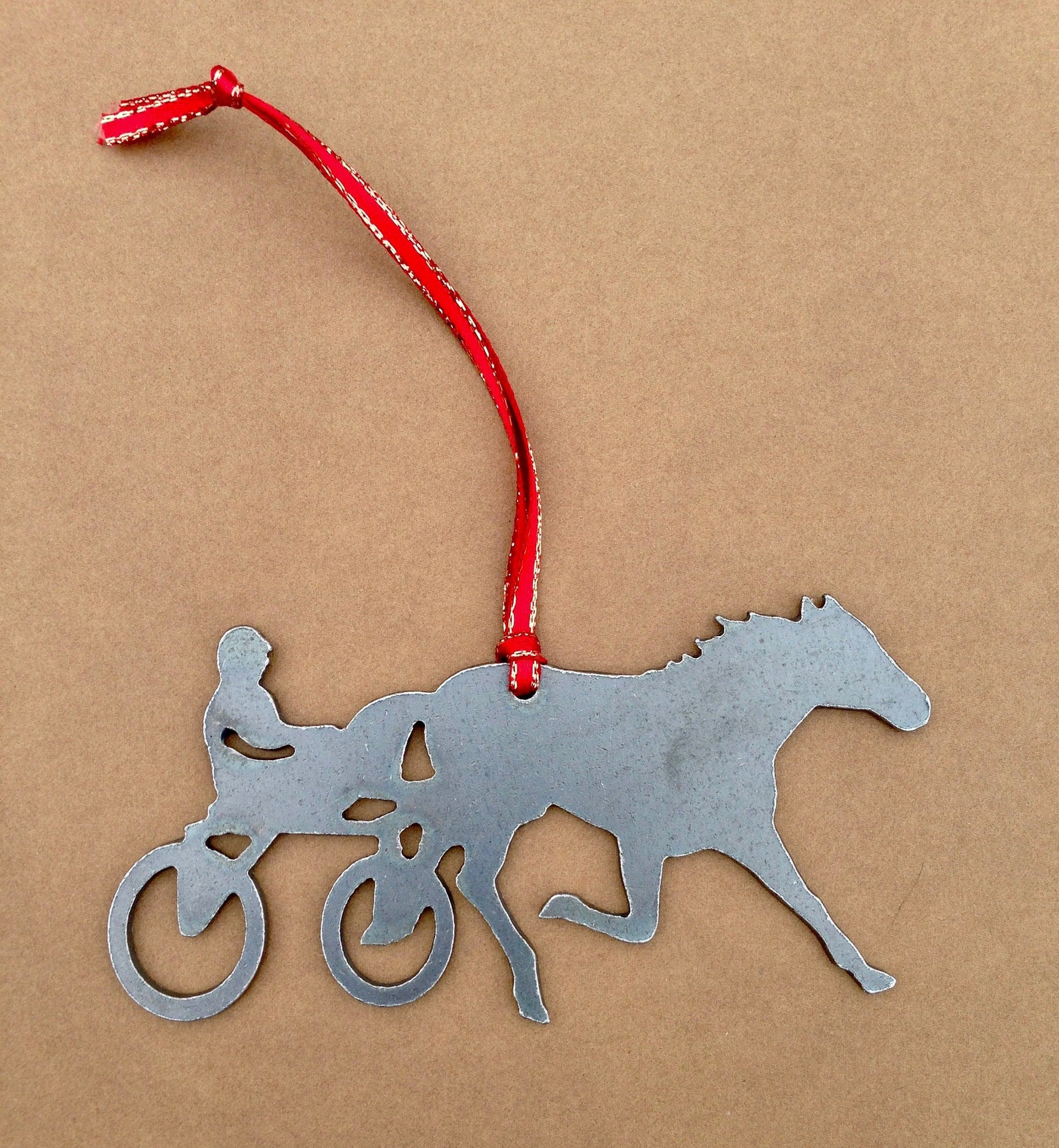 Harness Racing Metal Ornament Horse Racing Gifts Cart - Etsy