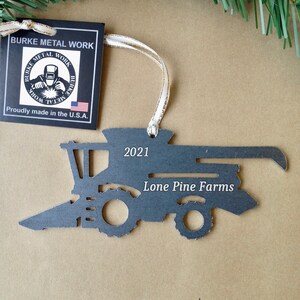 Combine Harvester Ornament, Christmas Ornament, Country Decor ...