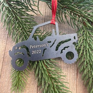 Metal UTV 2 Seater Sport Utility Christmas Ornament, Side by Side, Sxs ...