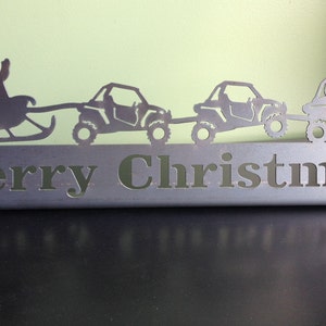 UTV Christmas With Santa and Sleigh Sxs Side by Side - Etsy