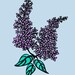Lilac Blue Drawing/mixed Media Art Print | 16x20inches Instant Download ...
