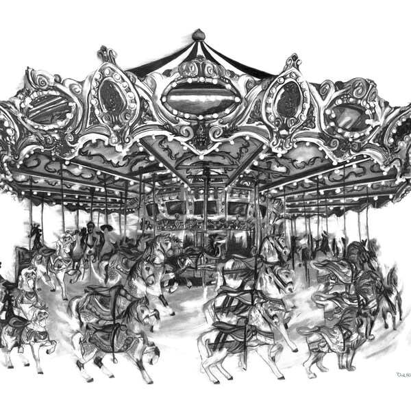 Carousel Art - Etsy