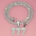 CUSTOM Numbers/letters Pendant Necklace Icy Dripping Numbers - Etsy