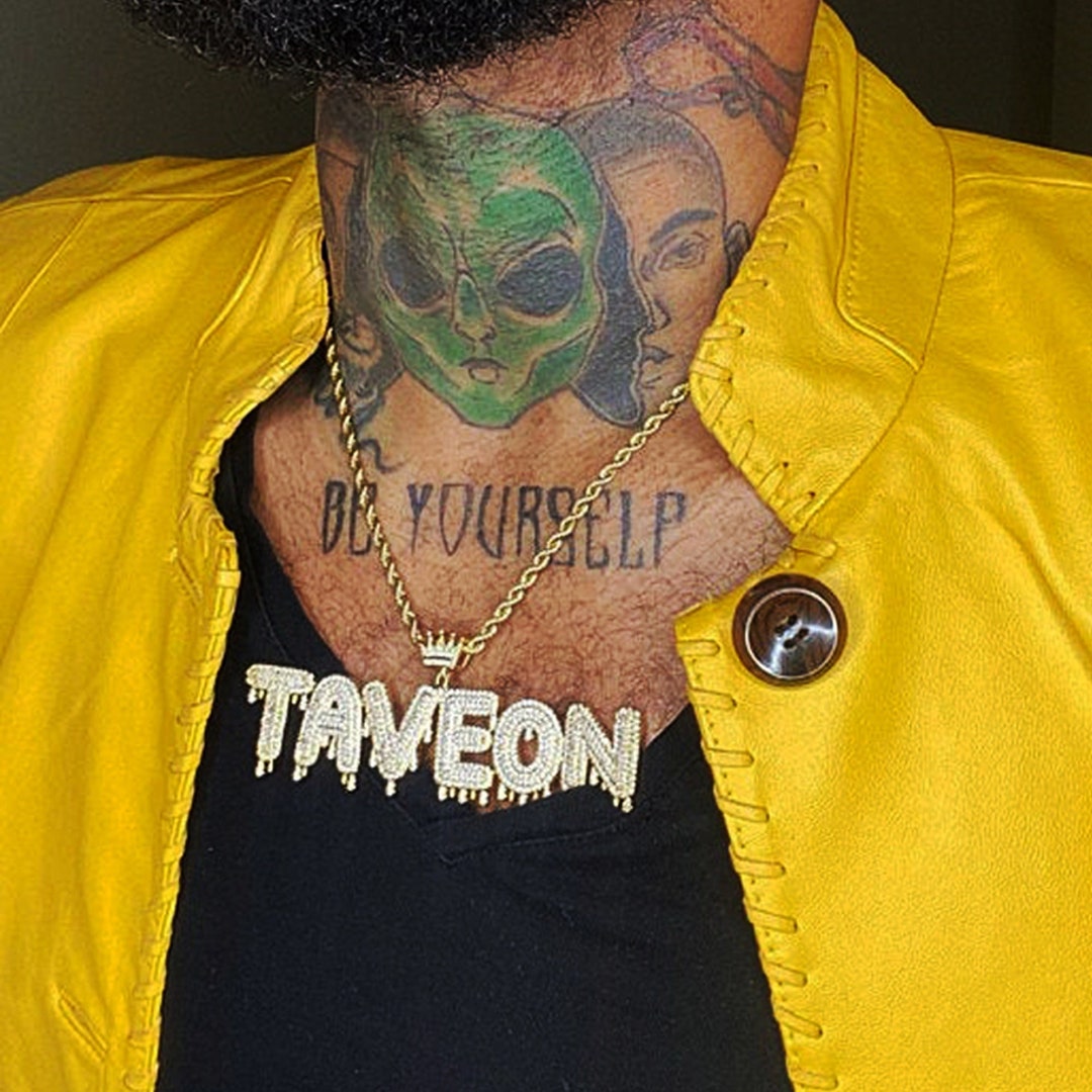 CUSTOM Name Pendant Necklace Hip Hop Jewelry Gift for Him, Custom Name ...