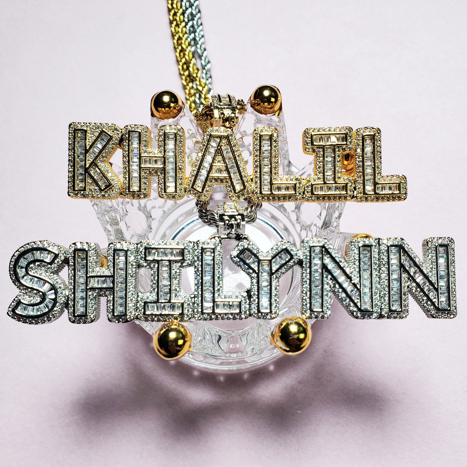 CUSTOM Your Name Letters Pendant With Stainless Steel Rope | Etsy