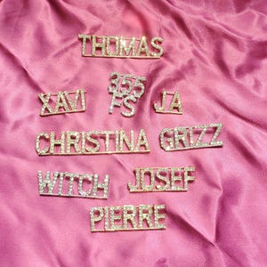 Custom Quote Saying Words Brooch Pins, Bling Rhinestone Name Pins ...