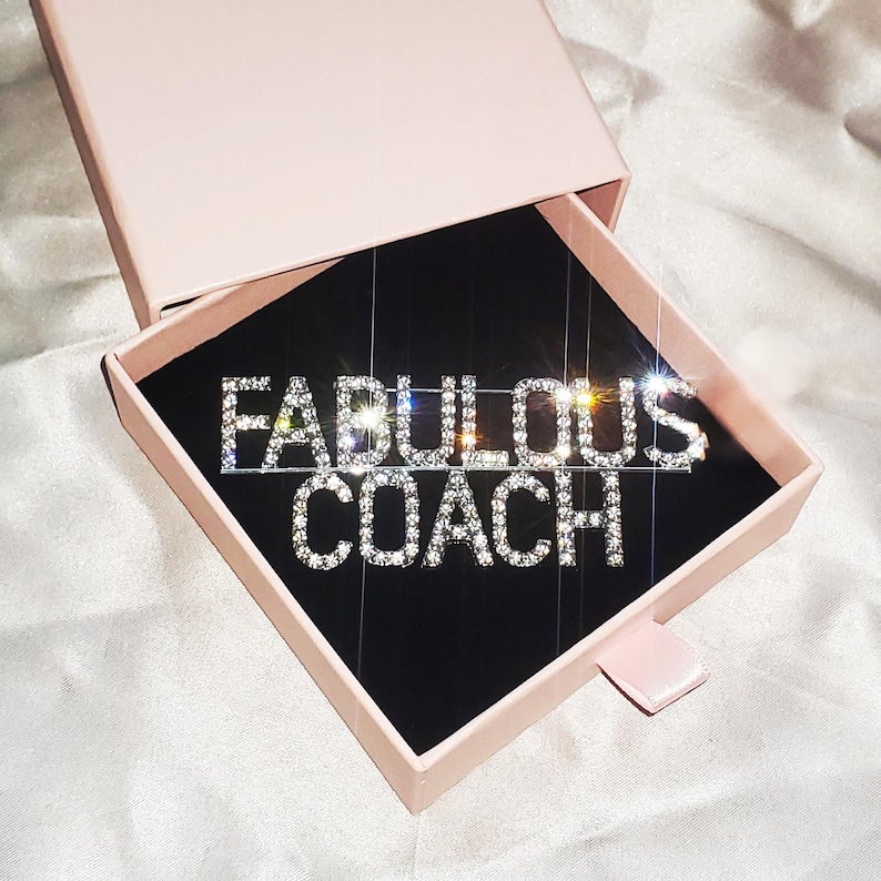 Custom Quote Saying Words Brooch Pins, Bling Rhinestone Name Pins ...